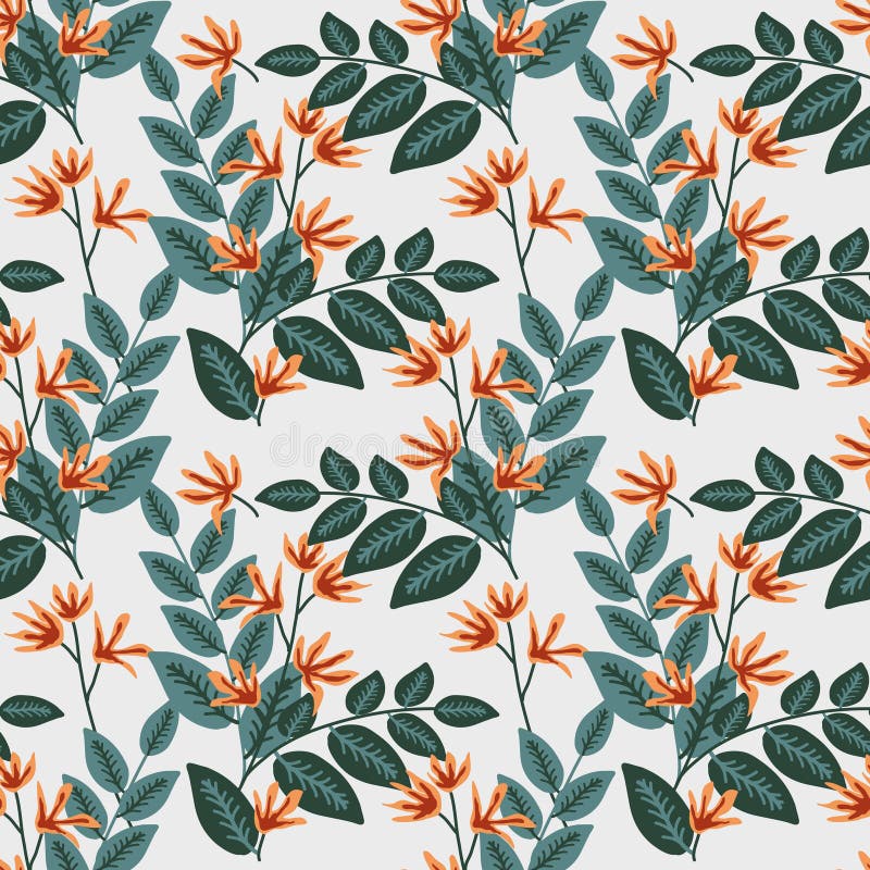 Seamless Decorative Pattern Stock Vector - Illustration of floral ...
