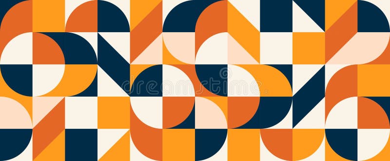 Seamless Decorative Pattern Inspired Postmodern of Vector Abstract ...