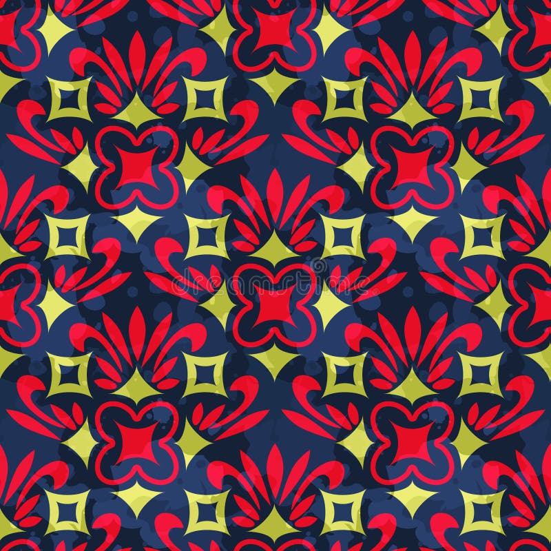 Seamless Decorative Pattern Stock Vector - Illustration of overlay ...