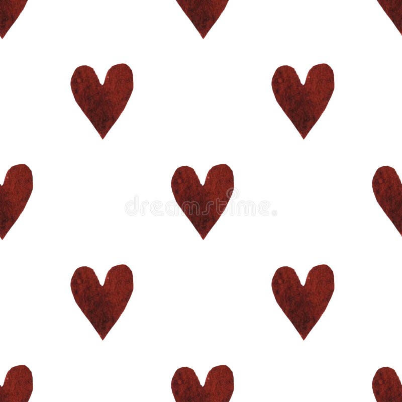 Seamless Decorative Pattern Repeating Background With Watercolor