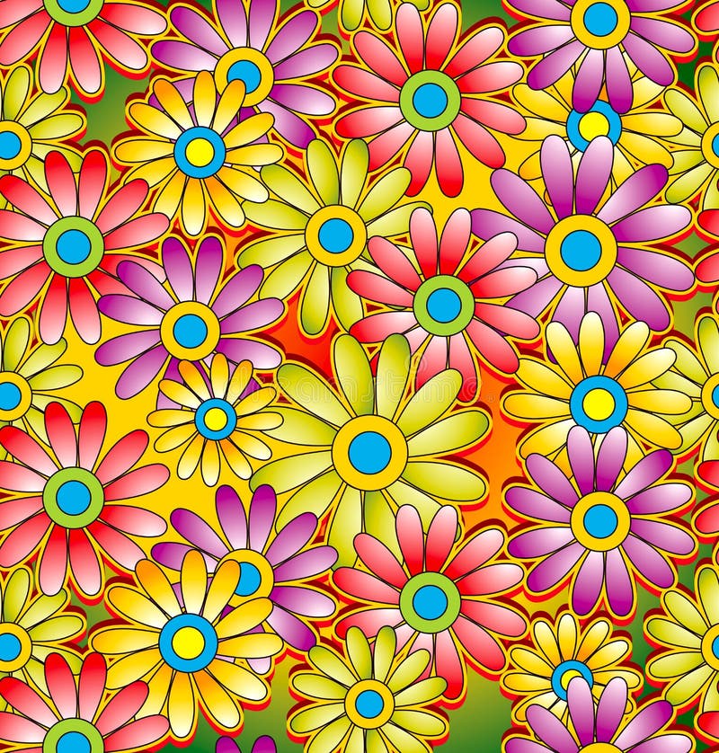 Seamless Decorative Vector Background Stock Vector - Illustration of ...