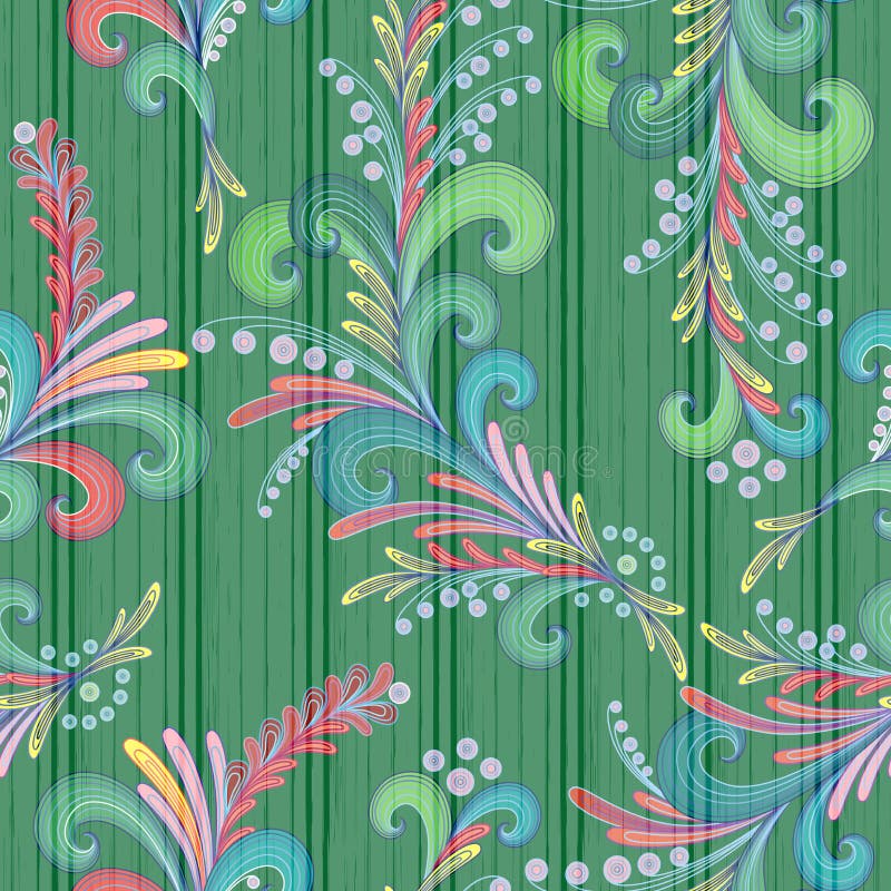 Seamless Decorative Vector Pattern Stock Vector - Illustration of ...