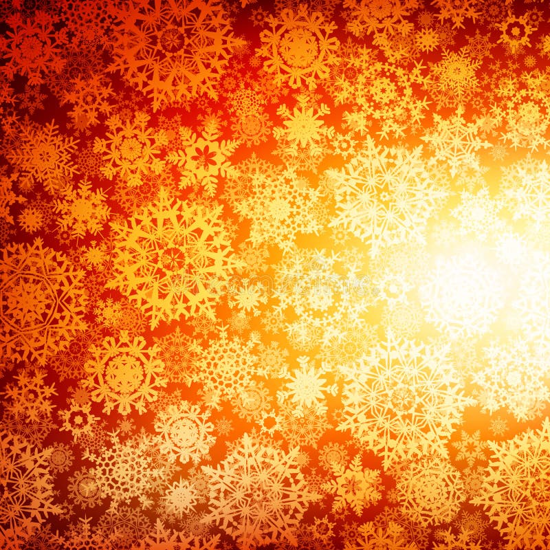 Seamless Deep Orange Christmas. EPS 10 Stock Vector - Illustration of ...