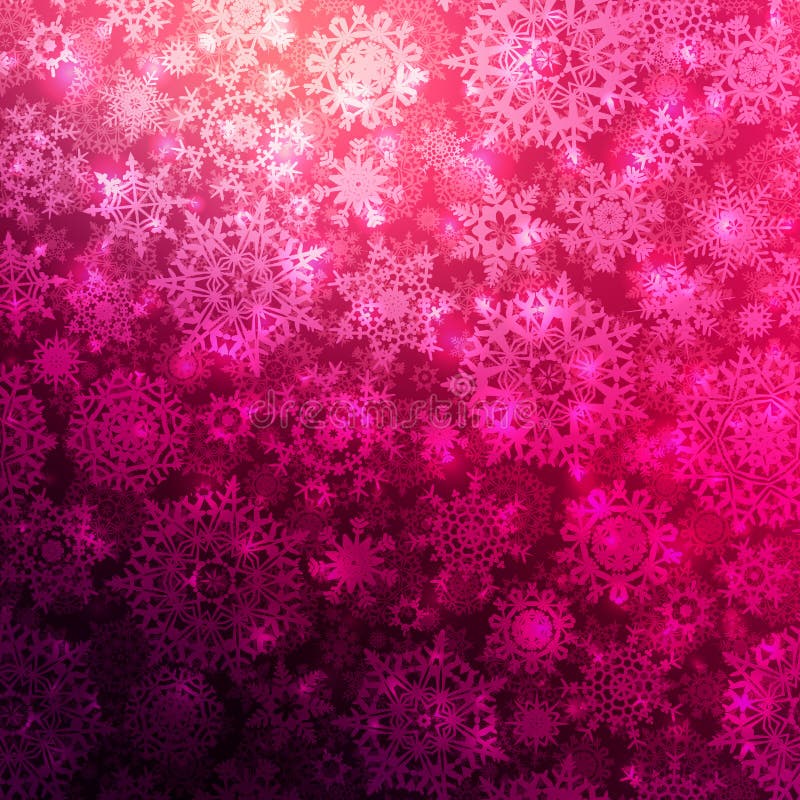 Seamless Deep Pink Christmas Pattern. EPS 10 Stock Vector ...