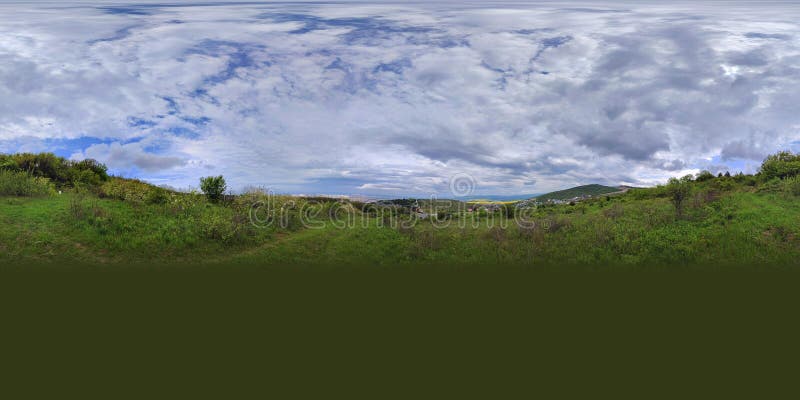 Seamless 360 Degree Spherical Panorama of the Day Cloudy Sky Stock ...