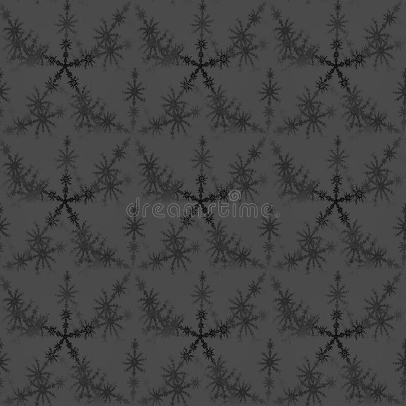 Seamless Delicate Star Pattern Silver Gray Black Stock Illustration ...