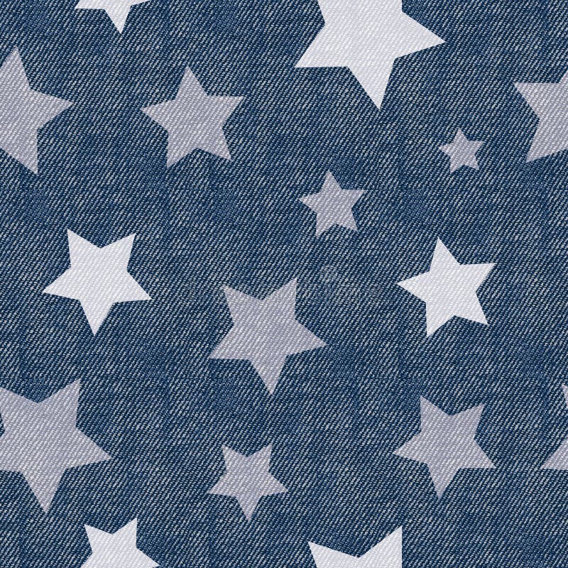 Seamless Denim Textures Pattern on Navy Stock Vector - Illustration of ...