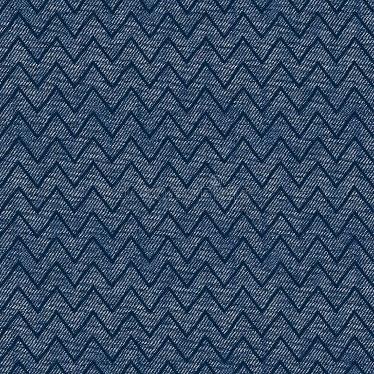 Seamless Denim Waves Pattern on Textures Background Stock Vector ...