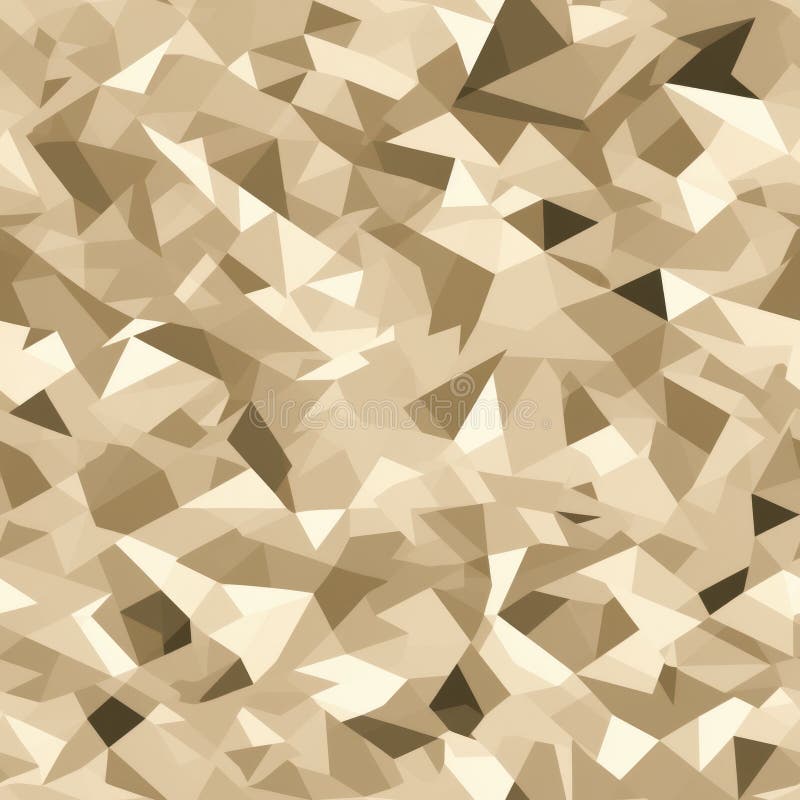 Seamless Desert Camouflage Pattern with Angular Geometric Shapes AI ...