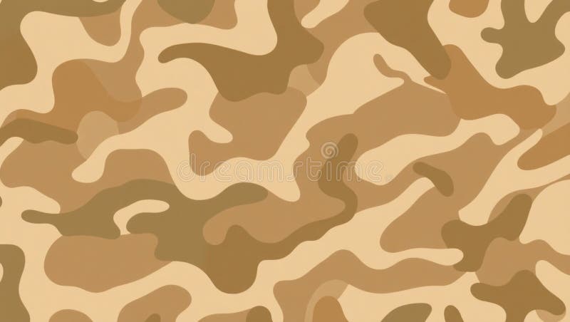 Seamless Desert Camouflage Pattern Vector Background Stock Illustration ...