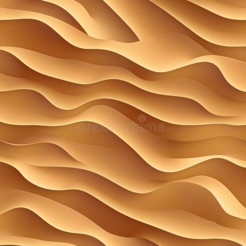 Seamless Desert Sand Dune Pattern Highlighting Soft Wave-like Textures ...