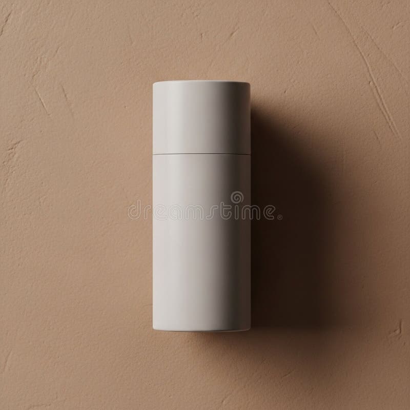 Cylindrical Matte White Container Stock Illustrations – 1,397 ...