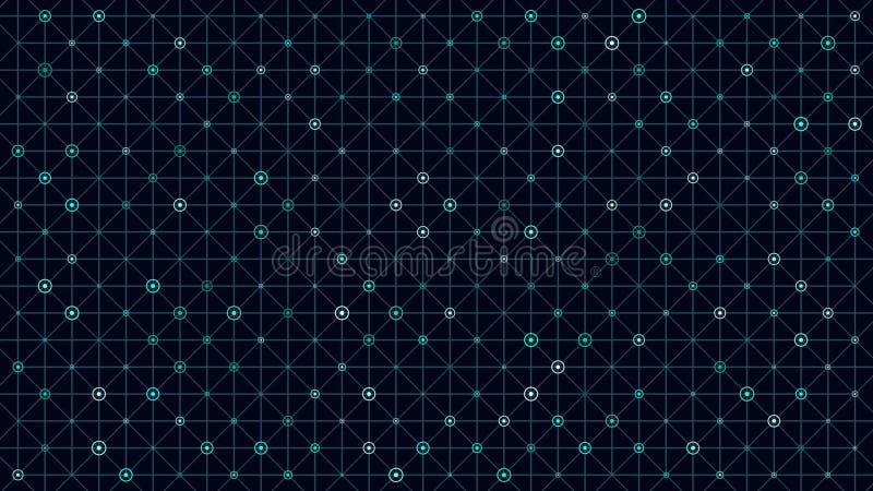 Hexagonal Blue Grid Pattern on Dark Background Repeating White Dot ...