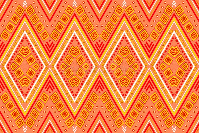 Seamless Design Pattern, Traditional Geometric Zigzag Pattern.yellow ... Seamless Design Pattern, Traditional Geometric Zigzag Pattern.yellow ...