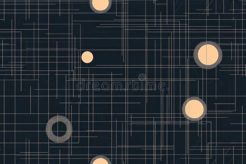 A Seamless Design of Thin Grids and Intersecting Circles, Offering a ...