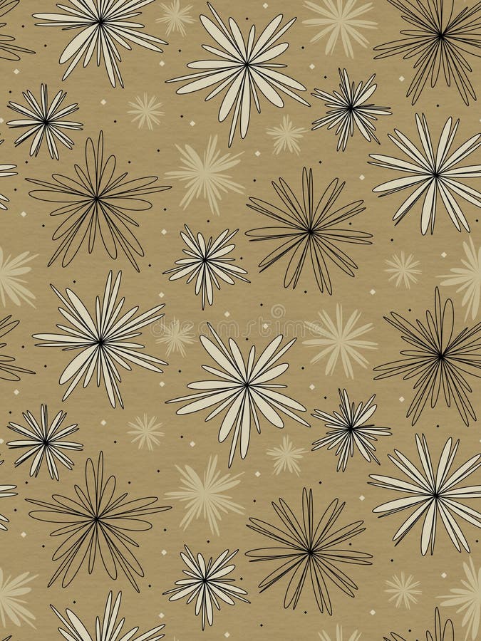 Seamless Design Wrapping Paper Stock Illustration - Illustration of ...