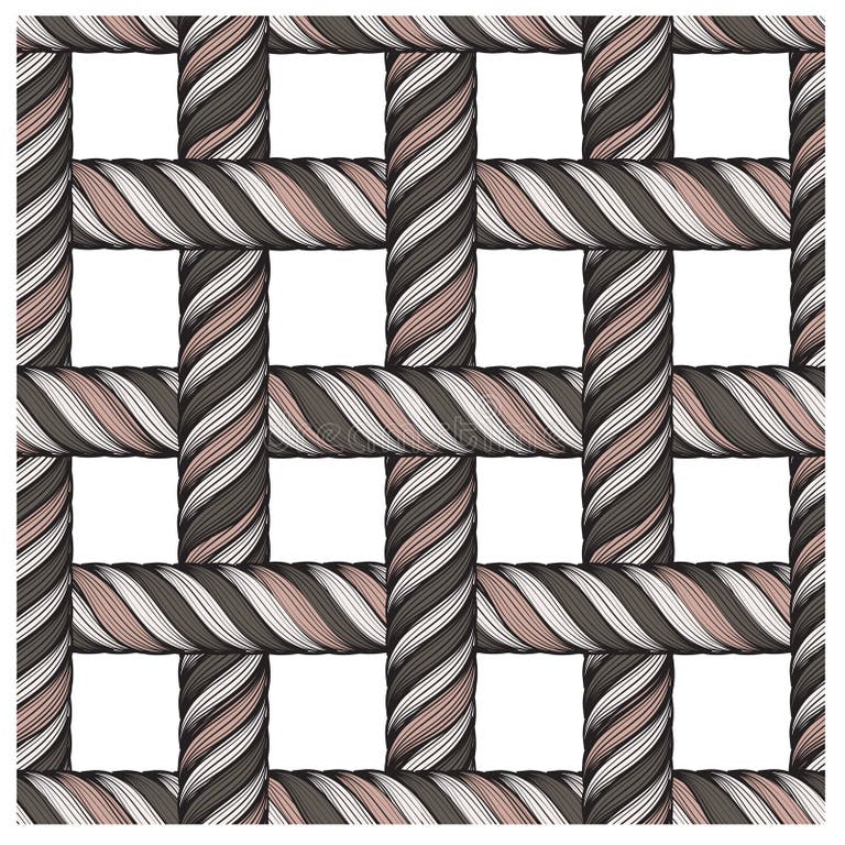 Seamless Detailed Texture of Threads Stock Vector - Illustration of ...