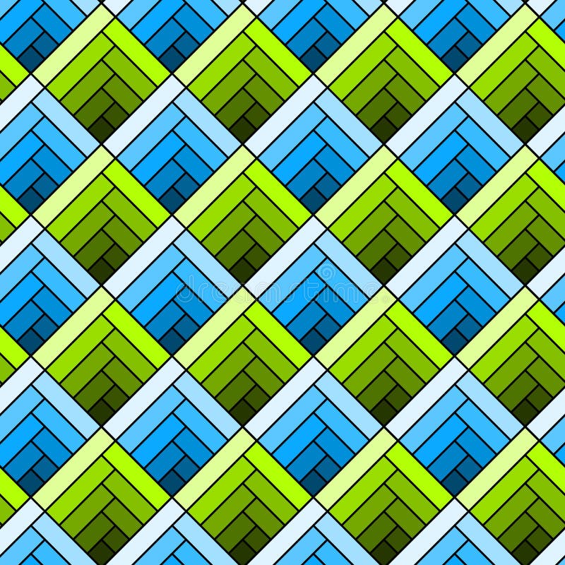 Seamless Diagonal Squares Tile Pattern Stock Illustration ...
