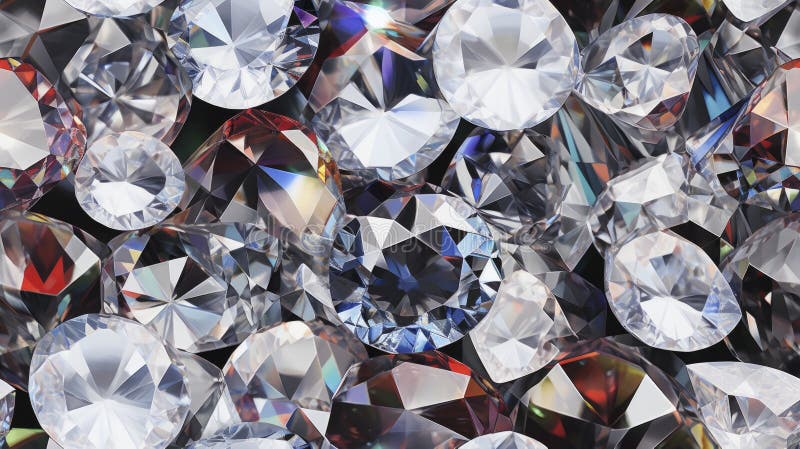 Seamless Diamond Pattern Background, Abstract Gem, Crystal Texture ...