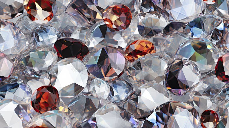 Seamless Diamond Pattern Background, Abstract Gem, Crystal Texture ...