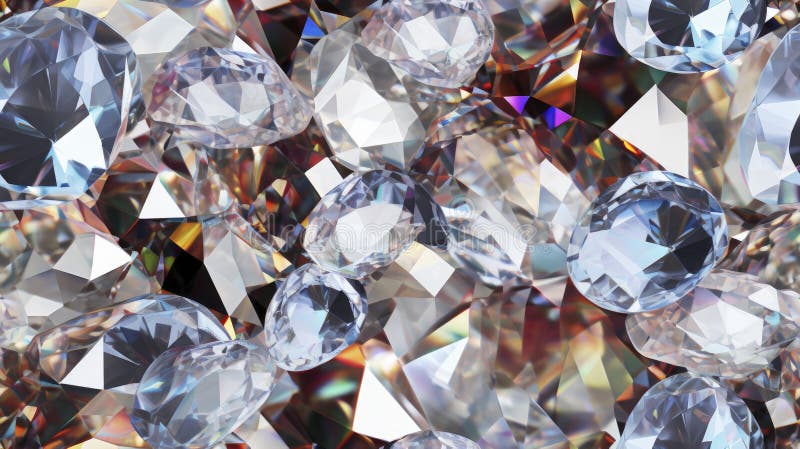 Seamless Diamond Pattern Background, Abstract Gem, Crystal Texture ...