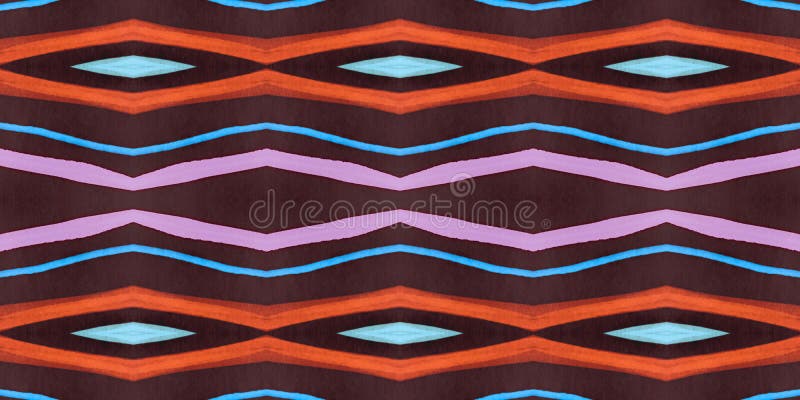Seamless Diamond Pattern. Drawn in Bold Triangle Stock Illustration ...