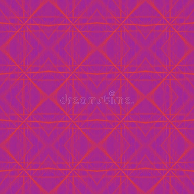 Seamless Diamond Pattern in Purple and Orange Stock Illustration ...
