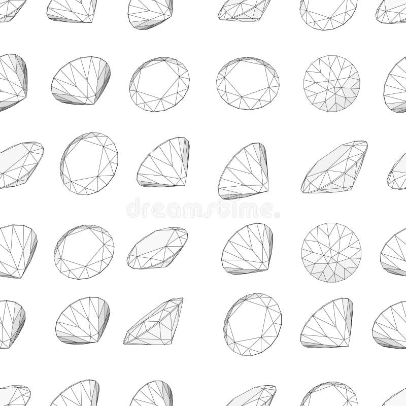 Seamless Diamond Pattern. Vector Illustration Stock Vector ...