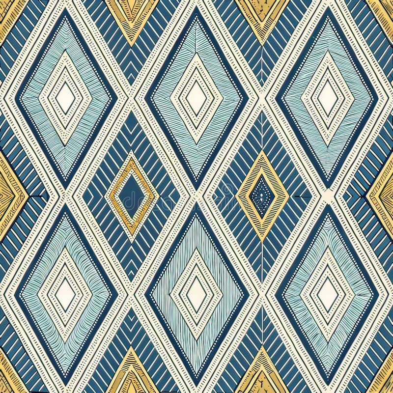 Seamless Diamond Patterns: Geometric Vector Design Prompts Stock ...
