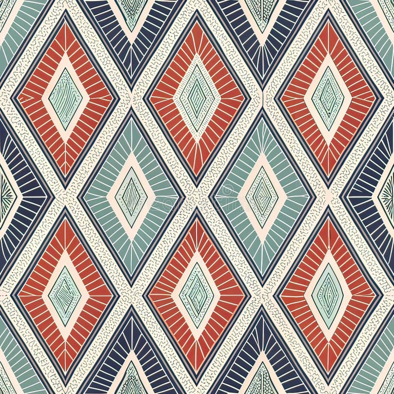 Seamless Diamond Patterns: Geometric Vector Design Prompts Stock ...