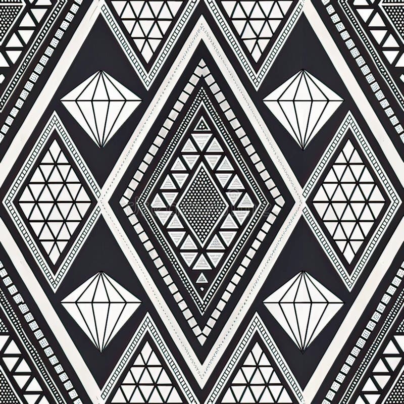 Seamless Diamond Patterns: Geometric Vector Design Prompts Stock ...