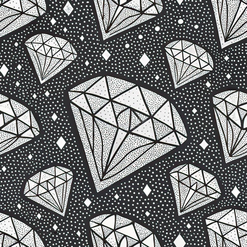 Seamless Diamond Patterns: Geometric Vector Design Prompts Stock ...