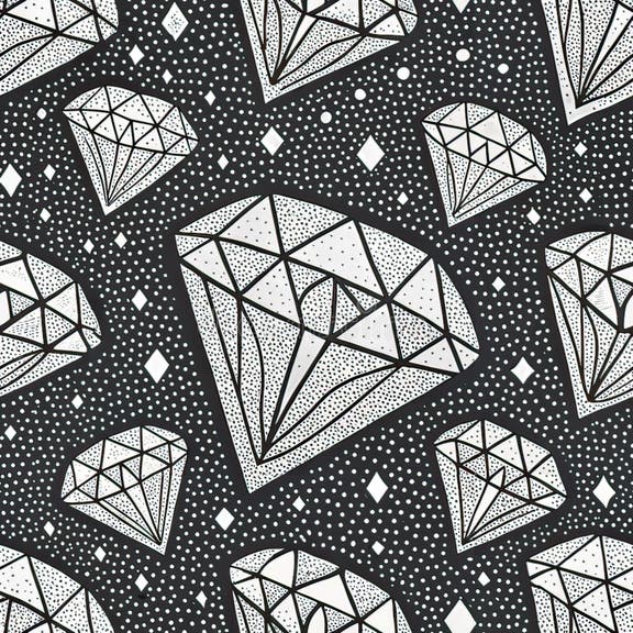 Seamless Diamond Patterns: Geometric Vector Design Prompts Stock ...