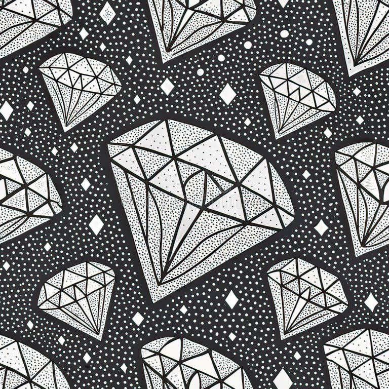 Seamless Diamond Patterns: Geometric Vector Design Prompts Stock ...