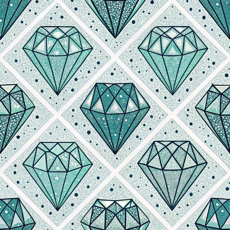 Seamless Diamond Patterns: Geometric Vector Design Prompts Stock ...