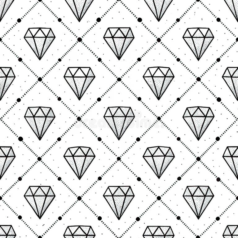 Seamless Diamond Patterns: Geometric Vector Design Prompts Stock ...