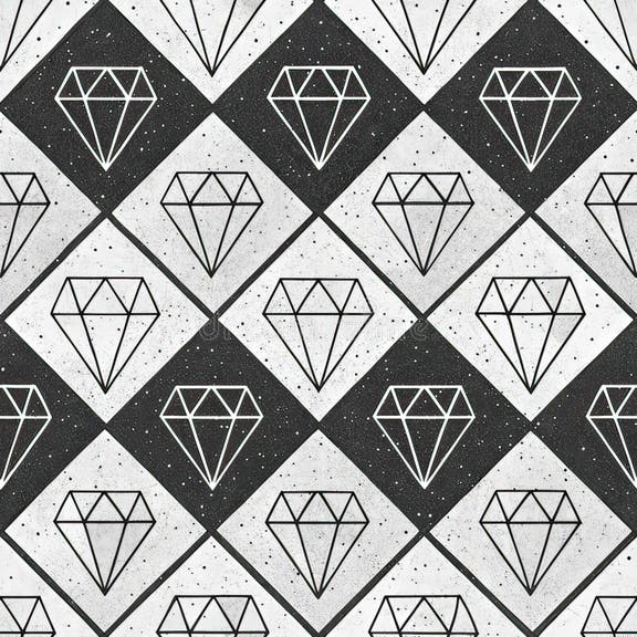 Seamless Diamond Patterns: Geometric Vector Design Prompts Stock ...