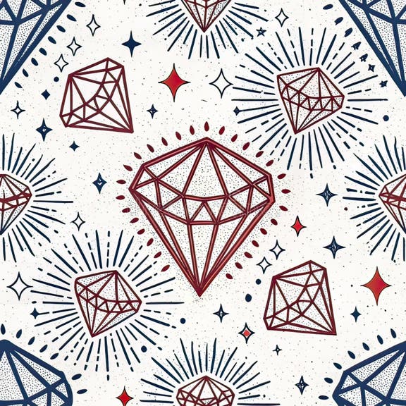 Seamless Diamond Patterns: Geometric Vector Design Prompts Stock ...
