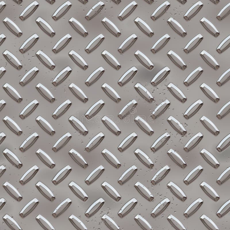 Seamless Diamond plate stock illustration. Illustration of plate - 5782369