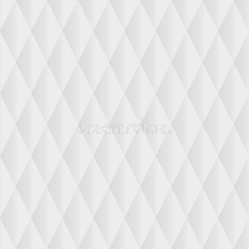 Seamless Diamond Shaped Pattern Background - White Vector Illustration ...