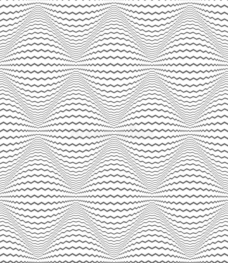 Seamless Diamonds 3D Pattern. Zigzag Lines Texture. Stock Vector ...