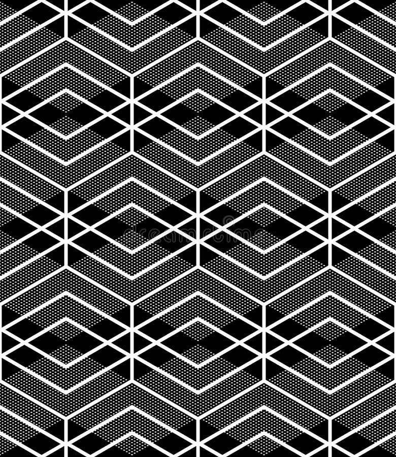 Seamless Diamonds and Hexagons Pattern. Stock Vector - Illustration of ...