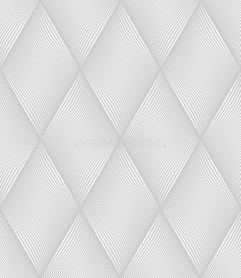 Seamless Diamonds Pattern with Wavy Lines Texture Stock Vector ...