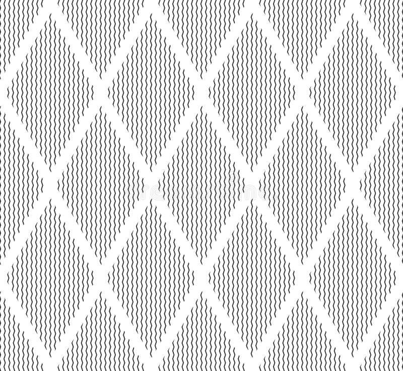 Seamless Diamonds and Triangles Pattern. Stock Vector - Illustration of ...