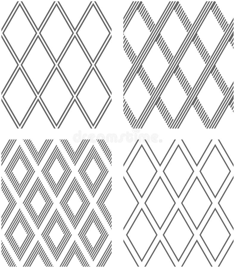 Seamless Diamonds Patterns. Geometric Textures Stock Vector ... Seamless Diamonds Patterns. Geometric Textures Stock Vector ...