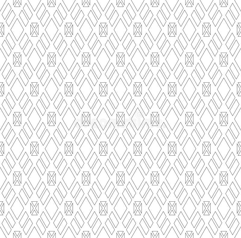 Seamless Diamonds and Triangles Pattern. Stock Vector - Illustration of ...