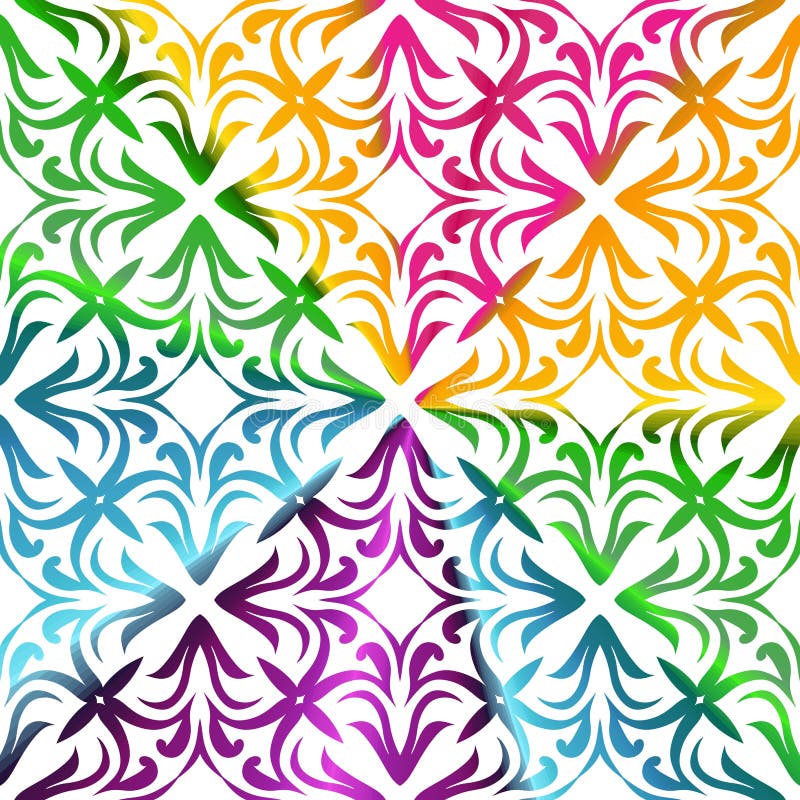 Four Different Colors Seamless Design Stock Vector - Illustration of ...