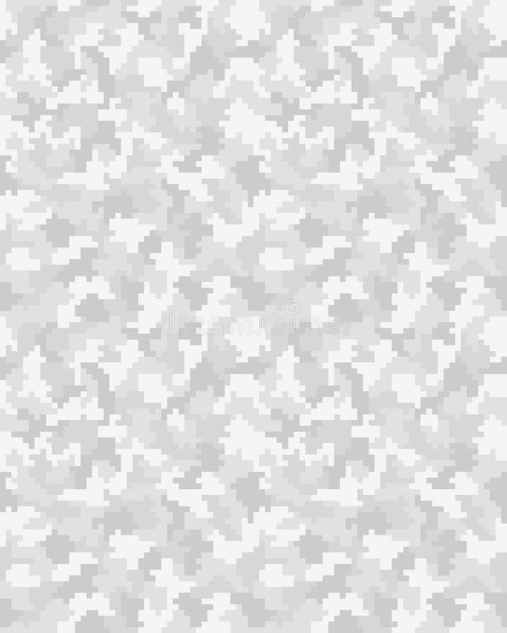 Seamless Digital Camouflage Pattern Stock Illustration - Illustration ...