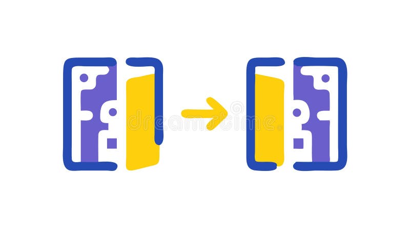 Seamless Digital Transition, Data Transformation, Vector Design Generative AI Stock Vector ...