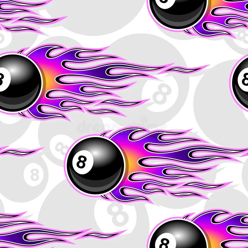 Eight Ball Flames Stock Illustrations – 92 Eight Ball Flames Stock ...
